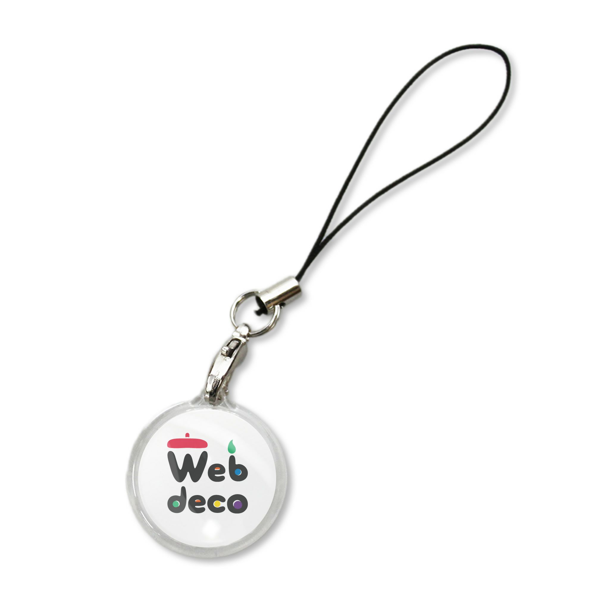 Web deco 【 ストラップ 】【20mm】【 3個セット 】ウェブデコ 父の日 プレゼント 子どもの絵 写真 自作 ギフト ID ...